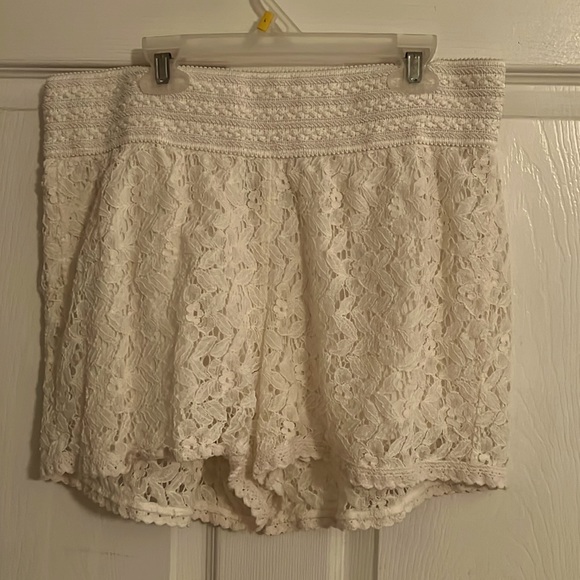 Maurices | Shorts | Lace Cream Colored Shorts | Poshmark